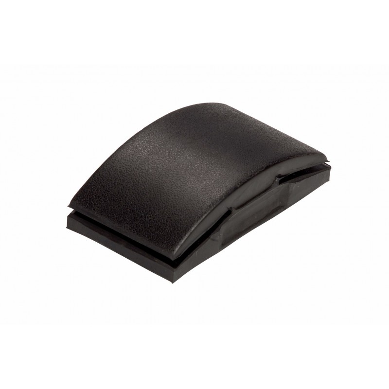 Soft Black Rubber Sanding Block, 125mm x 70mm