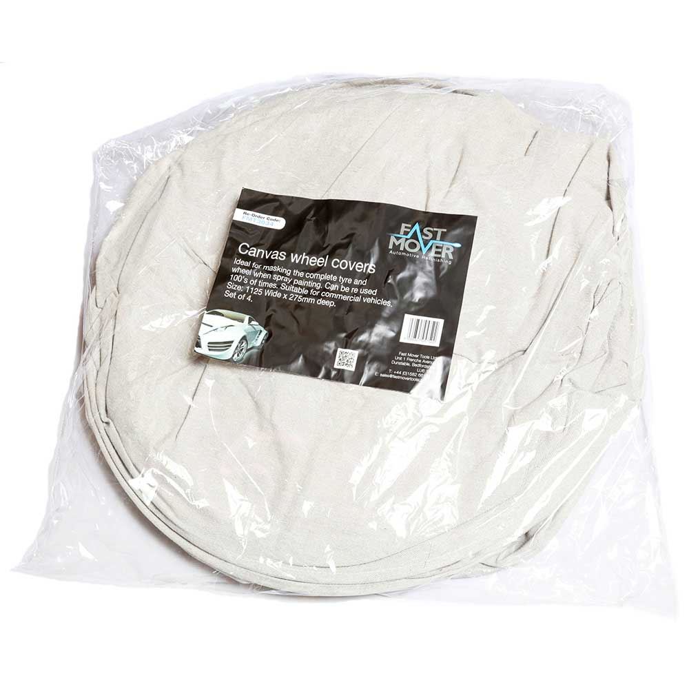Large Canvas Wheel Masking Covers, 4pcs